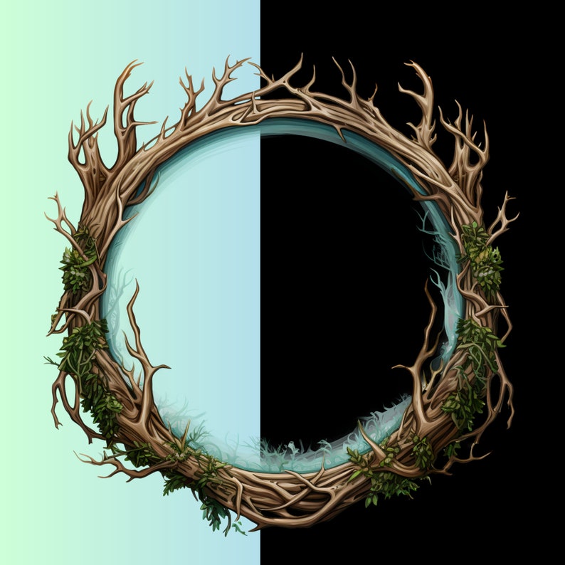 Druid Token Border Frame Dnd Digital Token for Dnd, Foundry VTT, Roll20 ...