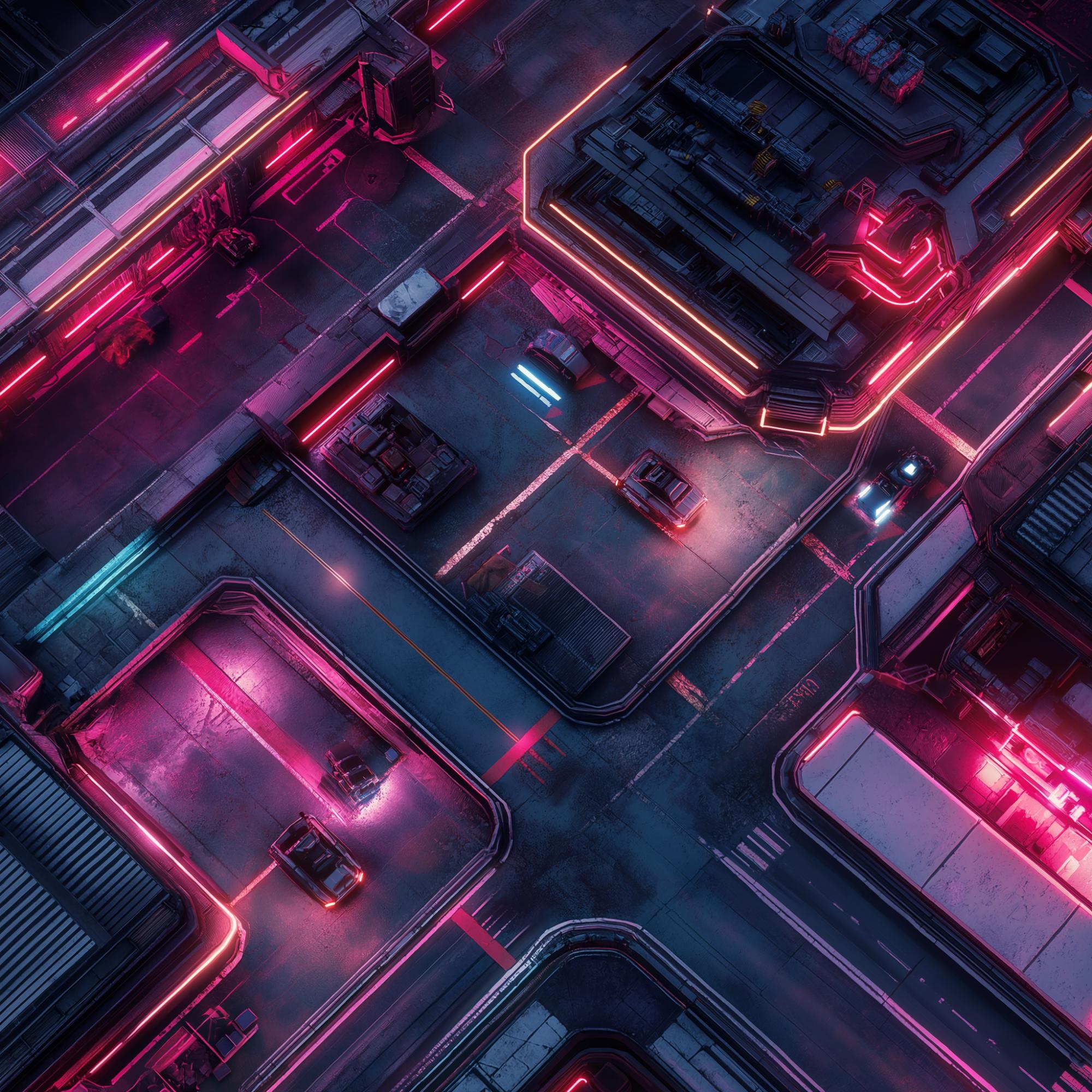 Cyberpunk Battlemaps Bundle for Rpg,maps for Dungeons & Dragons,cyberpunk Battle Maps,dnd Battle ...