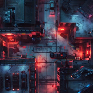 Cyberpunk Battlemaps Bundle for Rpg,maps for Dungeons & Dragons,cyberpunk Battle Maps,dnd Battle ...