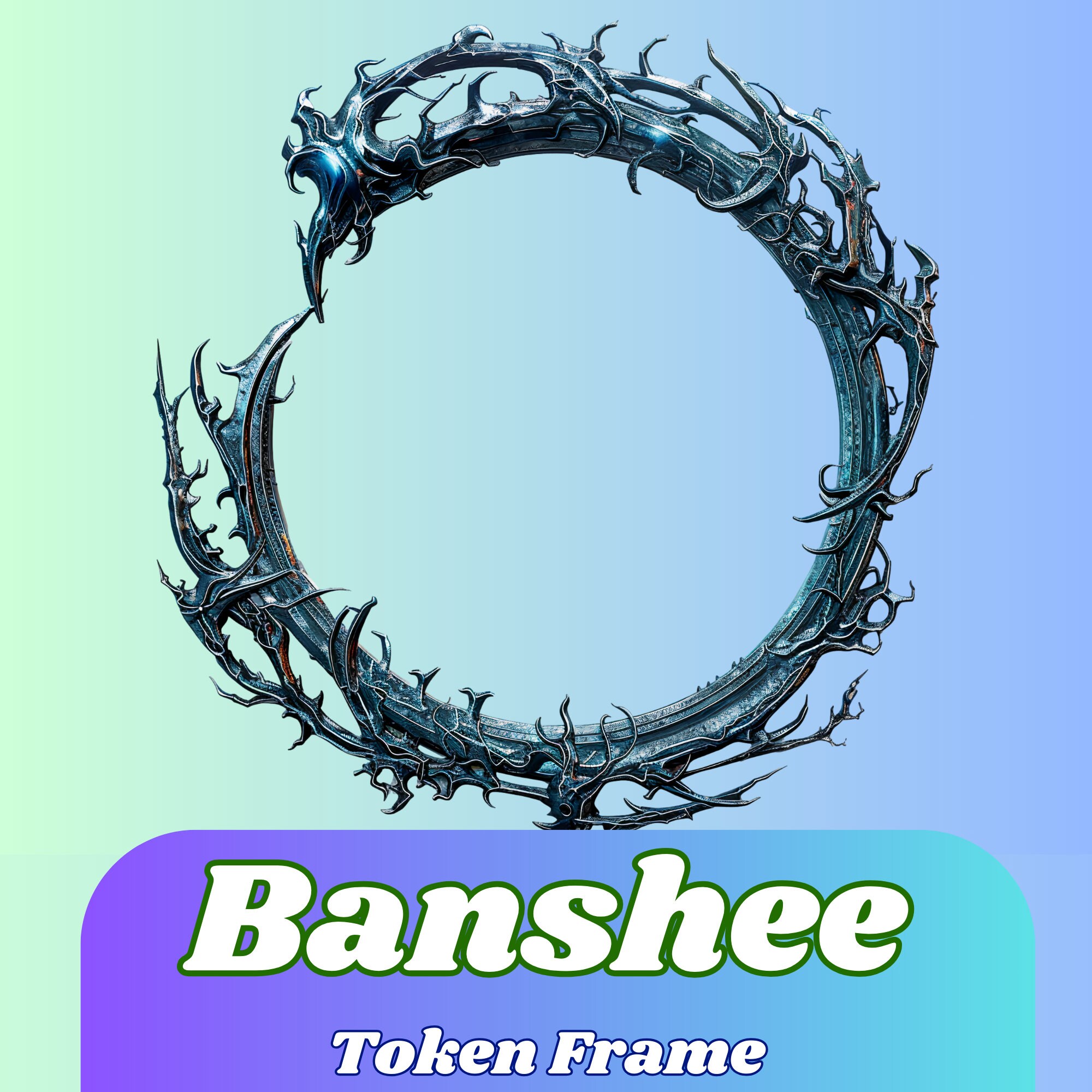 Banshee Token Border Frame Dnd | Digital Token for Dnd, Foundry VTT, Roll20 | TTRPG Printable ...