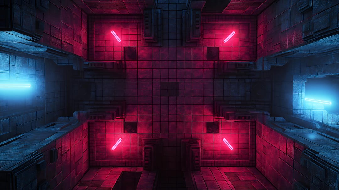 9 Cyberpunk Temple Battle Maps for Dnd and RPG – Sci-fi Digital Map ...