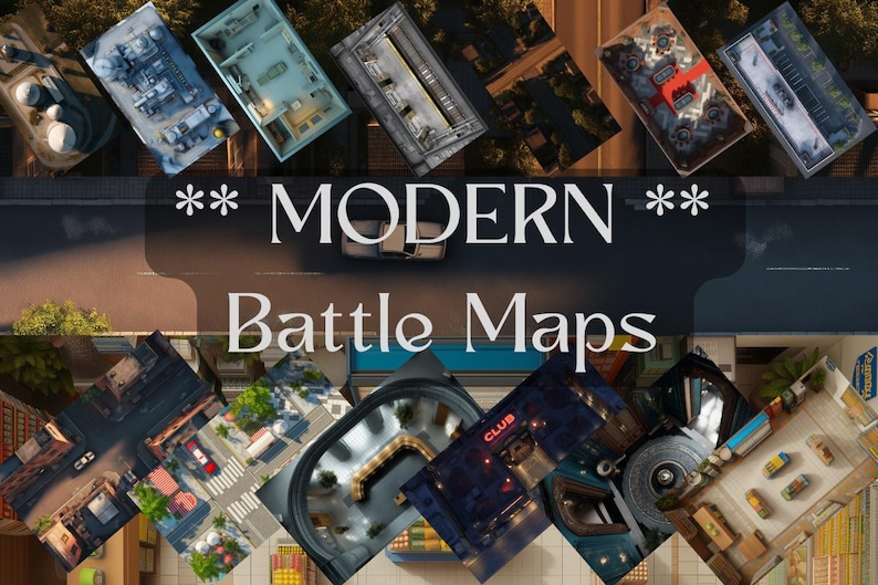 560 Modern Dnd Battle Maps: Enhance Your Urban Adventures,digital RPG ...