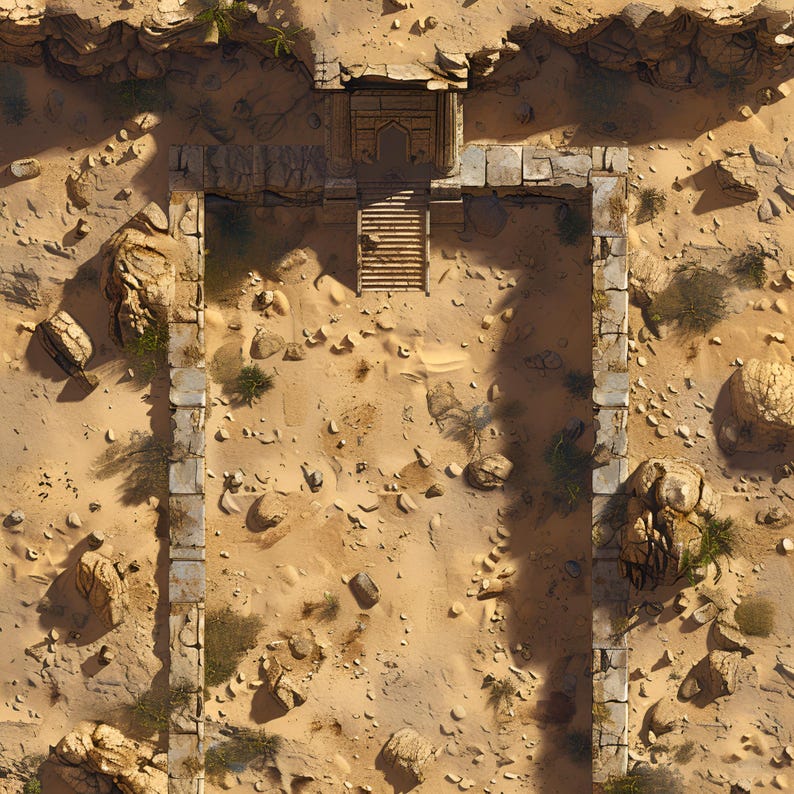 Desert Battle Map Bundle for Rpg,maps for Dungeons & Dragons, Battle ...