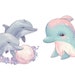 Dolphin Clipart ,pastel Dolphins Clipart,pngtransparent Png,sweet Baby ...