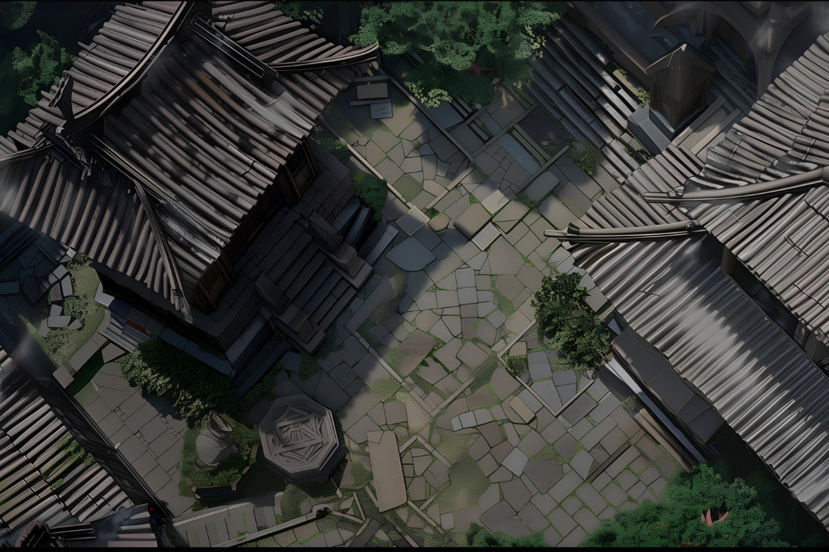 Japanese Themed RPG Battle Maps Bundle ,digital RPG Maps for Commercial ...