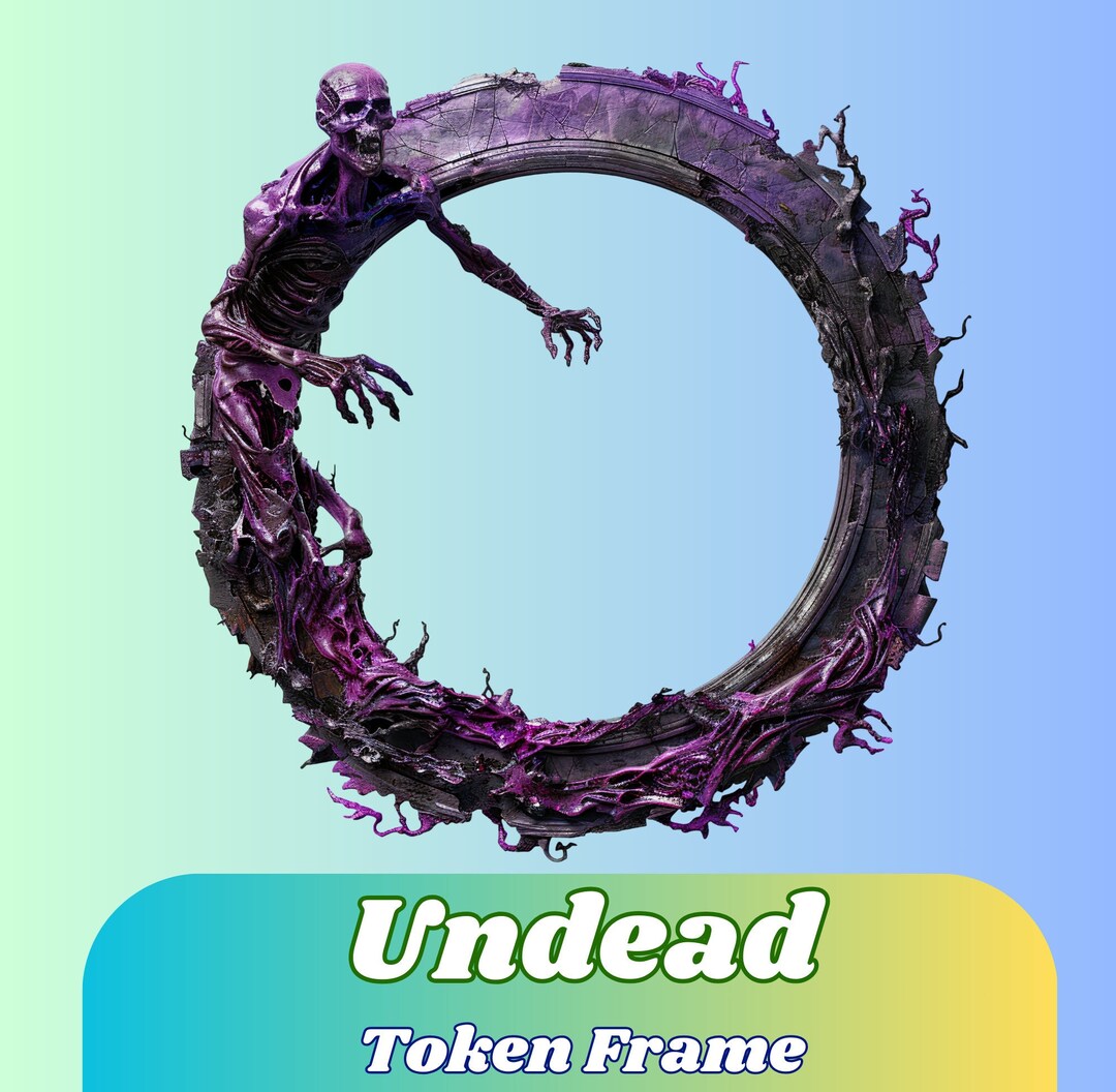 Undead Token Border Frame Dnd | Digital Token for Dnd, Foundry VTT ...