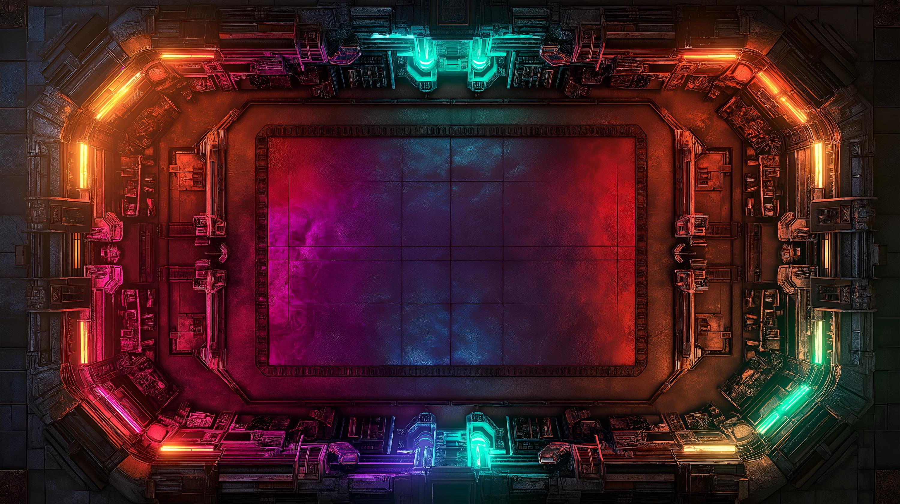 Cyberpunk Arena Battlemap Bundle for Rpg,maps for Dungeons & Dragons ...