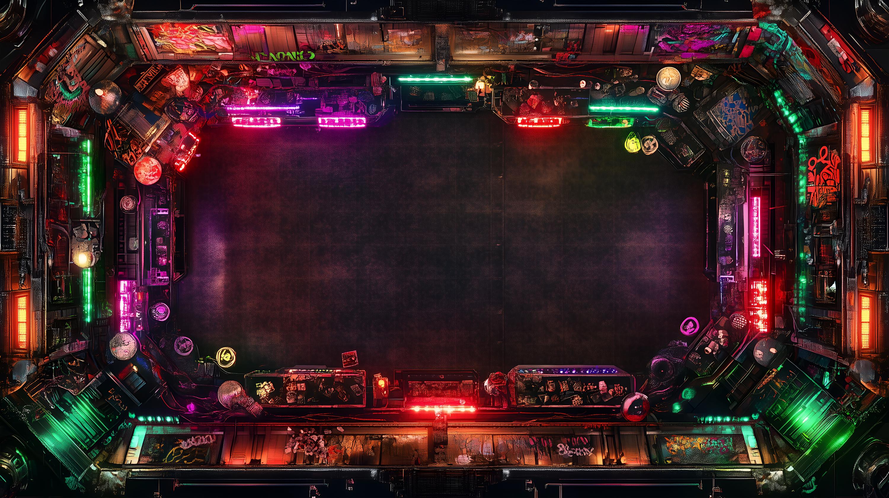 Cyberpunk Arena Battlemap Bundle for Rpg,maps for Dungeons & Dragons ...