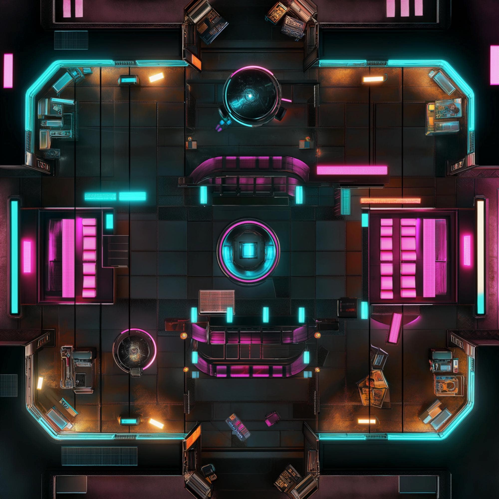 120 Cyberpunk Battlemaps Bundle for Rpg,maps for Dungeons & Dragons ...