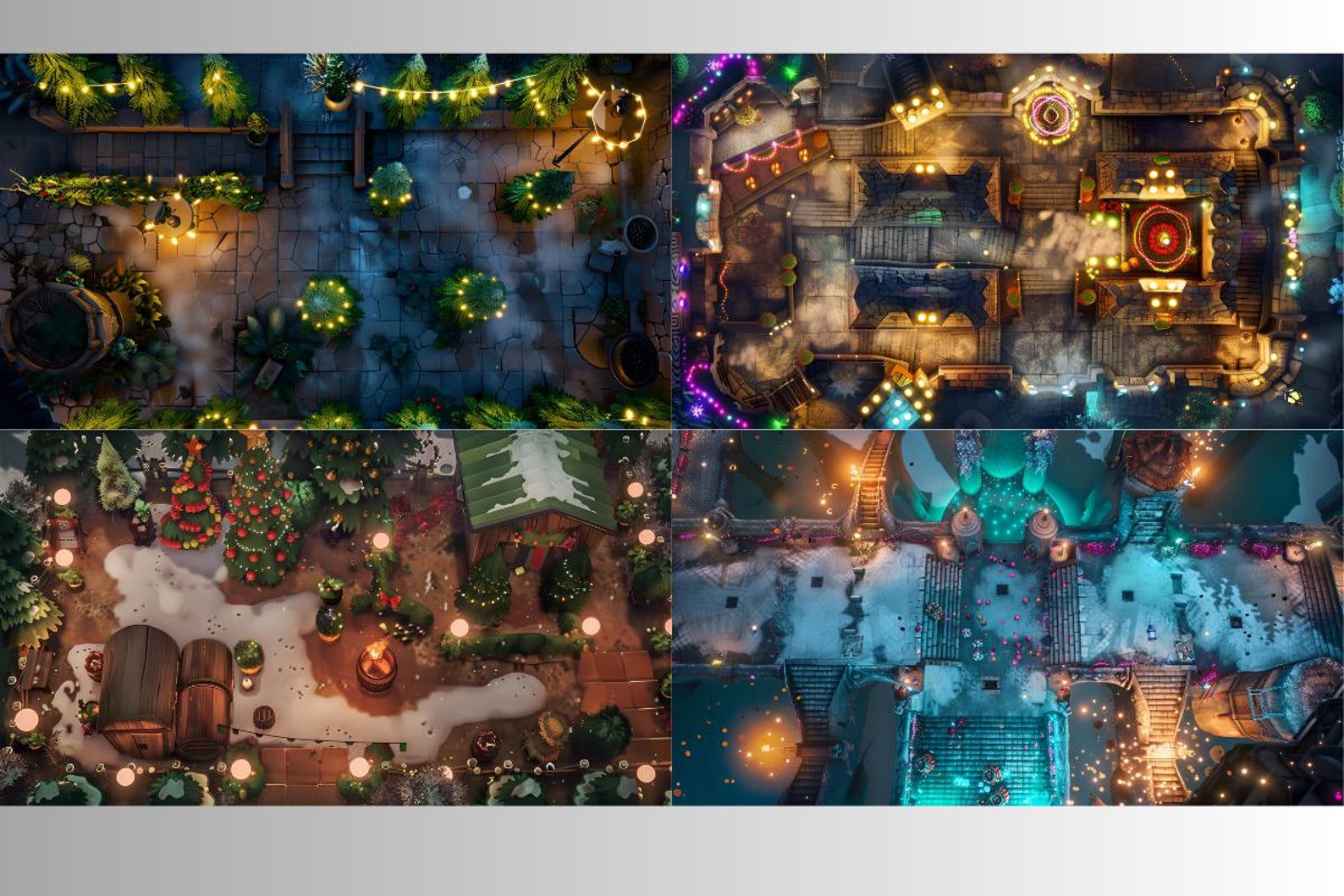 Christmas Battle Maps Bundle for Rpg,maps for Dungeons & Dragons ...