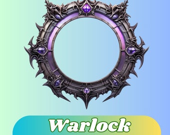 Warlock Token Border Frame Dnd Digital Token for Dnd, Foundry VTT ...