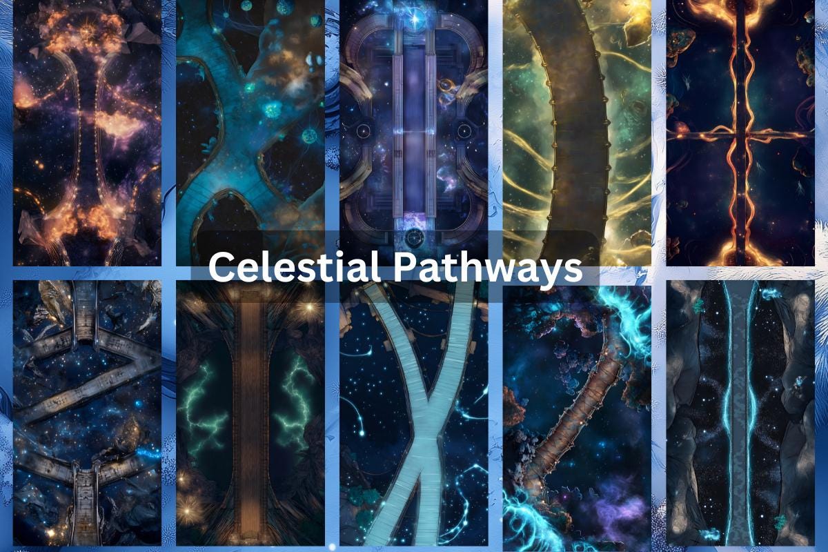 Battle Maps - 20 Celestial Pathway | Dnd Battle Maps | RPG Fantasy Maps ...