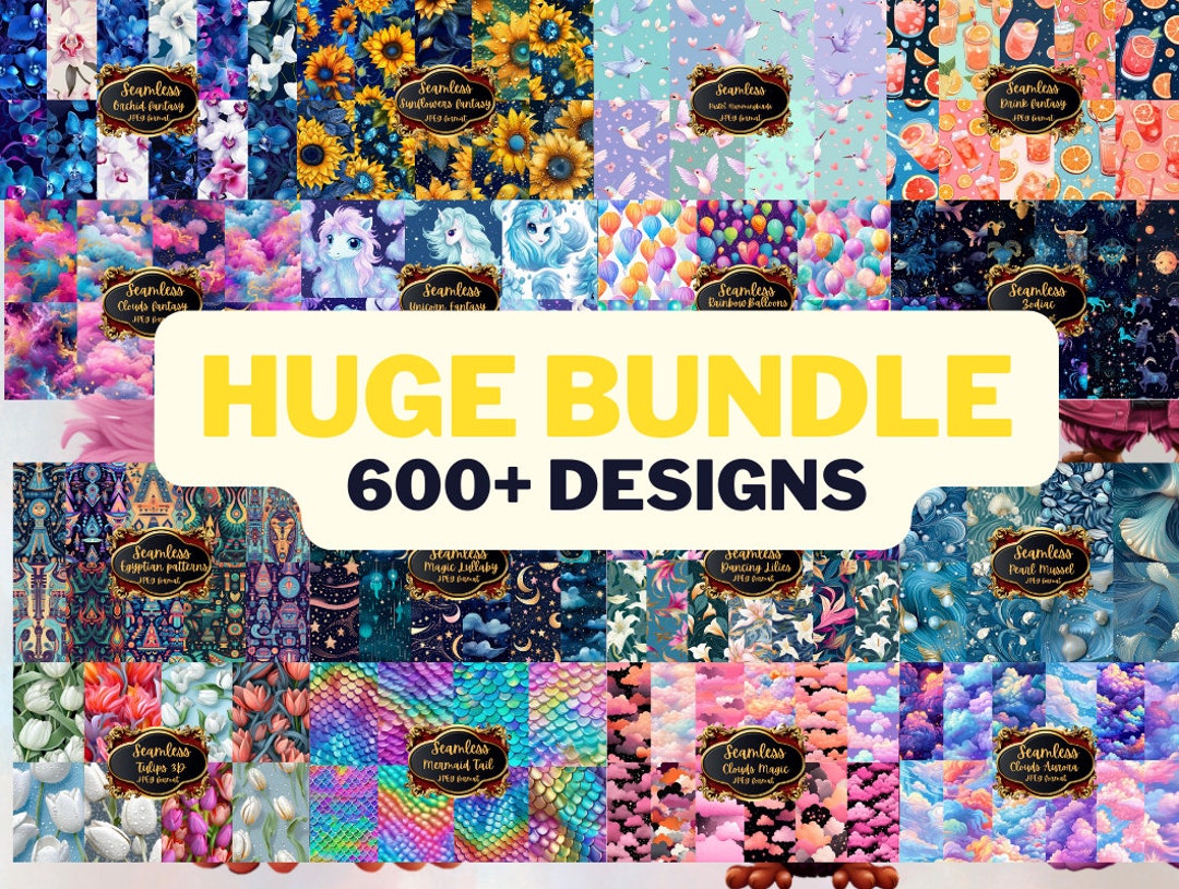 HUGE Seamless Digital Paper Bundle,christmas Paper, Pattern Digital ...