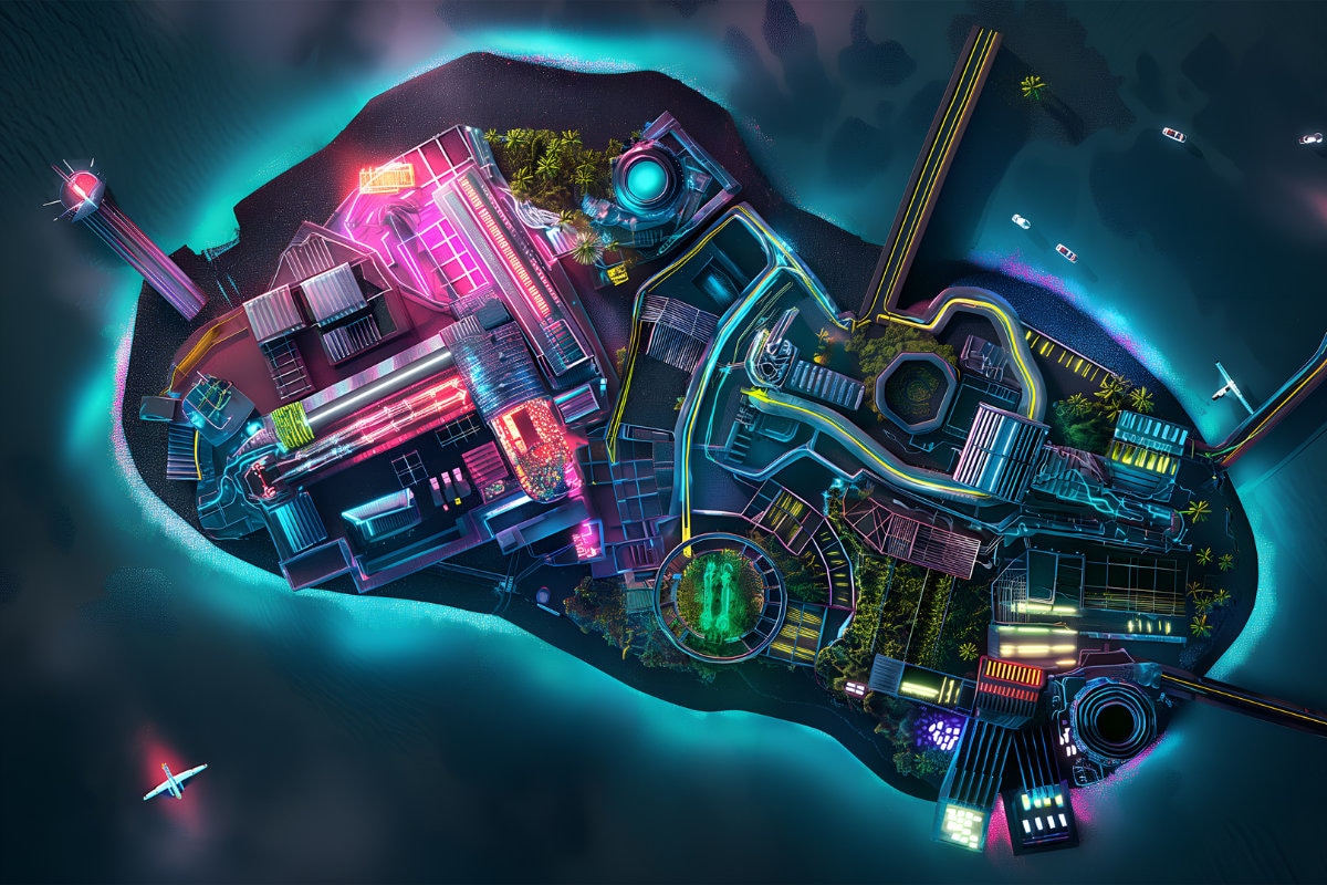 Cyberpunk Islands Battlemaps Bundle for Rpg,maps for Dungeons & Dragons ...