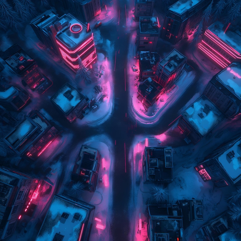 Cyberpunk & Sci-fi Battlemap Bundles,2 Dnd Map Bundles,sci-fi RPG ...