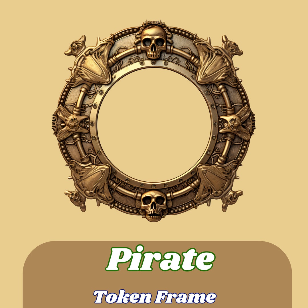 Pirate Token Border Frame Dnd | Digital Token for Dnd, Foundry VTT ...