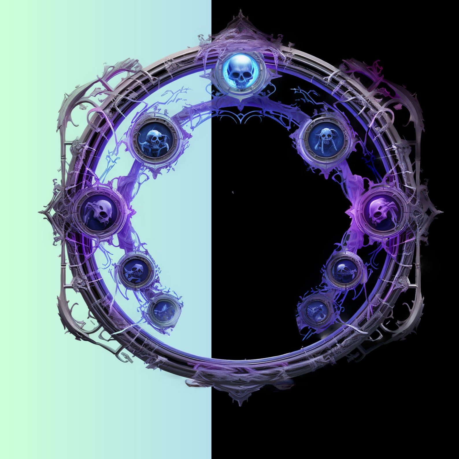 Necromancer Token Border Frame Dnd ,digital Token for Dnd,foundry VTT ...