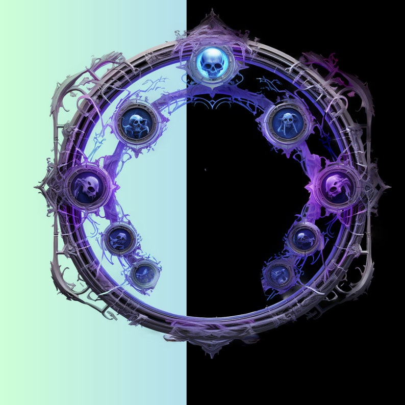 Necromancer Token Border Frame Dnd ,digital Token for Dnd,foundry VTT ...