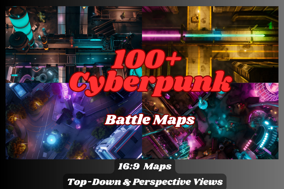 Cyberpunk Battlemaps Bundle for Rpg,maps for Dungeons & Dragons ...