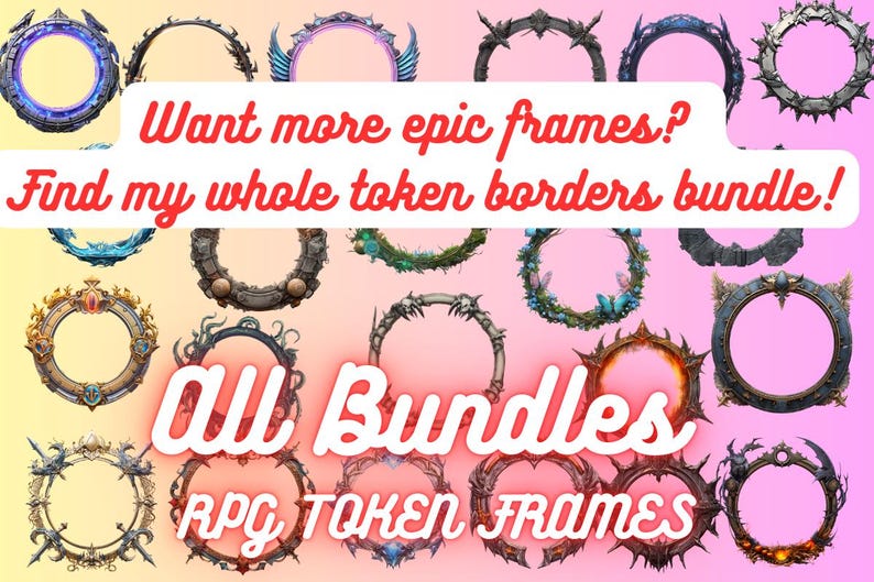 Wizard Token Border Frame Dnd | Digital Token for Dnd, Foundry VTT ...