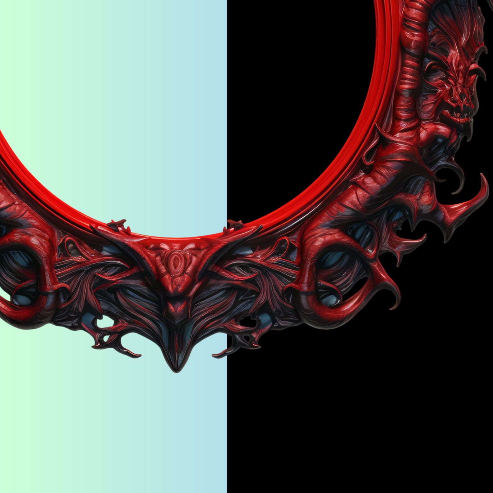 Demon Token Border Frame Dnd | Digital Token for Dnd, Foundry VTT, Roll20 | TTRPG Printable ...