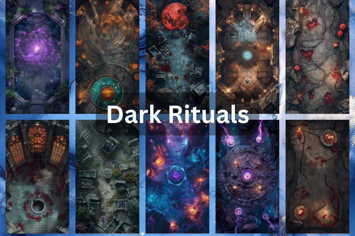 Battle Maps - Dark Rituals | Dnd Battle Maps | RPG Fantasy Dungeon Maps ...
