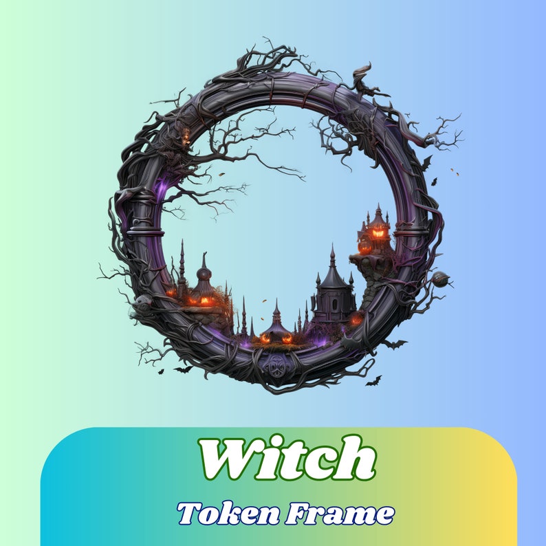 Witch Token Border Frame Dnd | Digital Token for Dnd, Foundry VTT ...