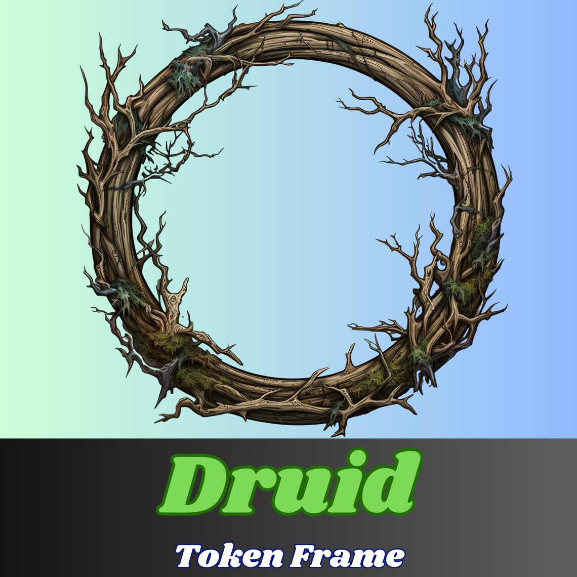 Druid Token Border Frame Dnd | Digital Token for Dnd, Foundry VTT ...