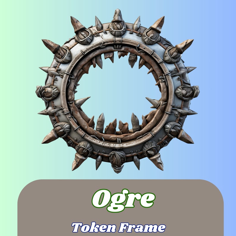 Ogre Token Border Frame Dnd | Digital Token for Dnd, Foundry VTT ...