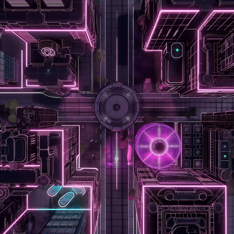 Cyberpunk Battlemaps Bundle for Rpg,maps for Dungeons & Dragons ...