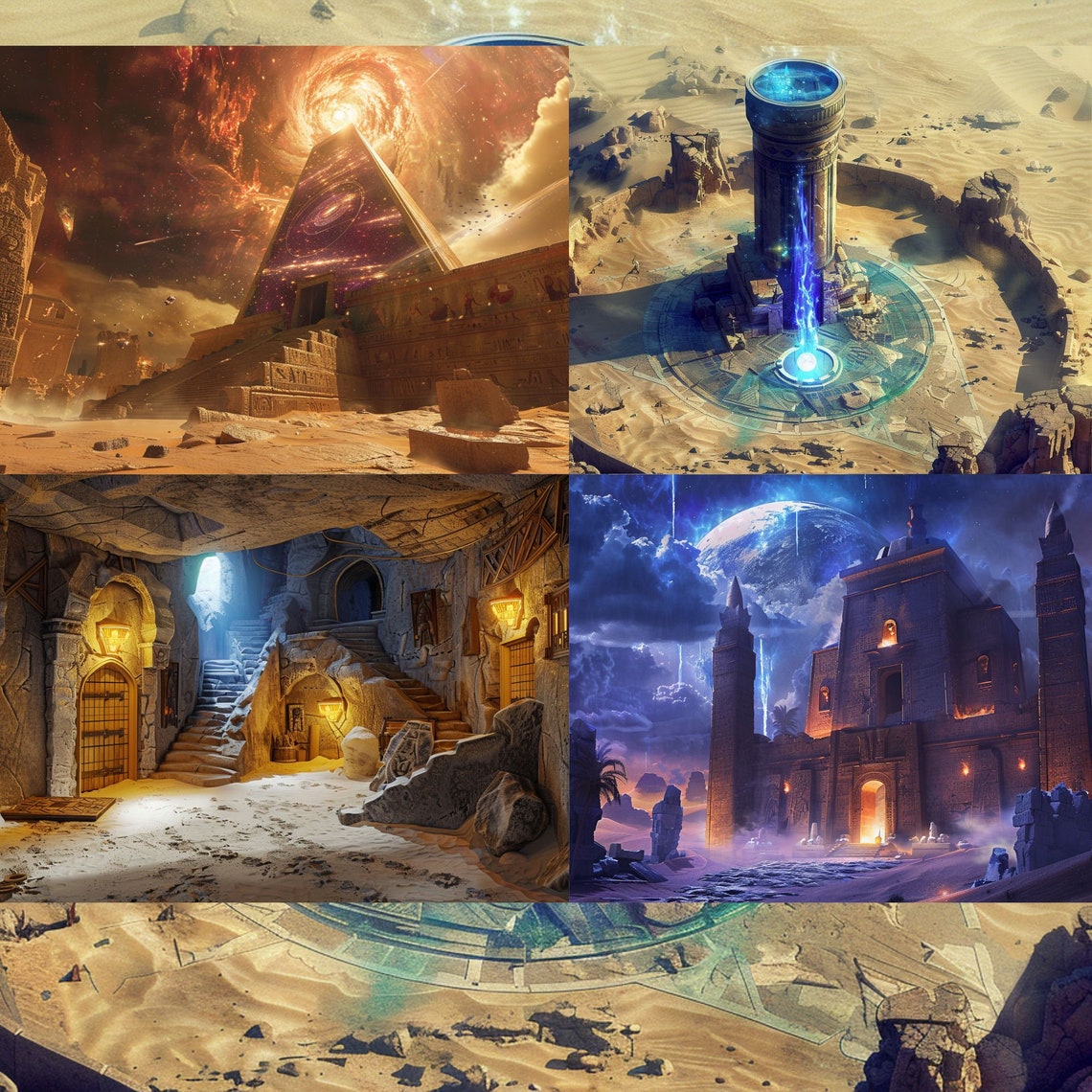 Ancient Egypt Battlemaps Bundle for Rpg,maps for Dungeons & Dragons ...