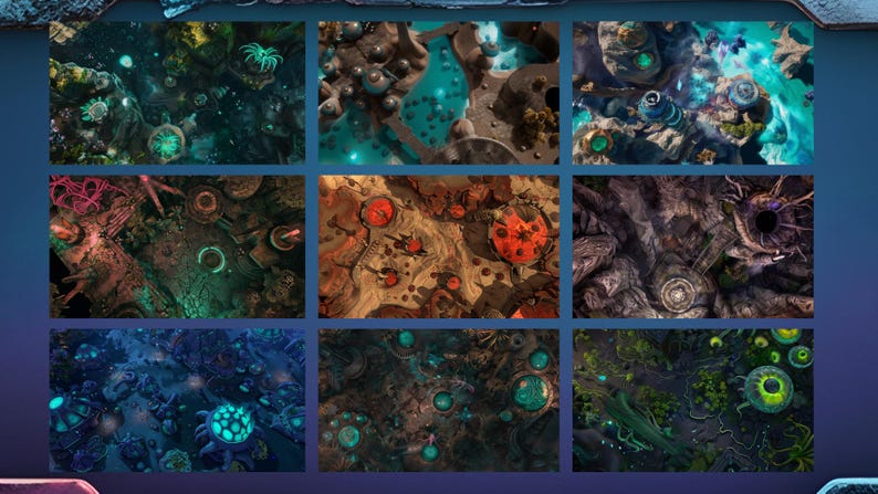 Sci-fi Battle Maps Bundle for TTRPG ,dnd Maps Bundle,sci-fi RPG ...