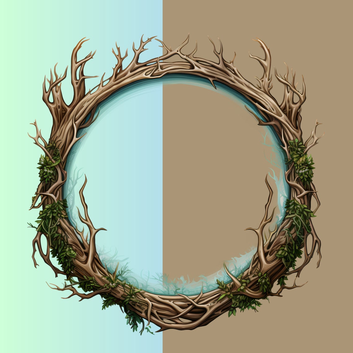 Druid Token Border Frame Dnd Digital Token for Dnd, Foundry VTT, Roll20 ...