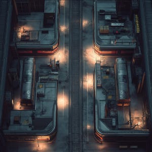 37 Cyberpunk Train Station Battle Maps for Dnd and RPG – Sci-fi Digital ...