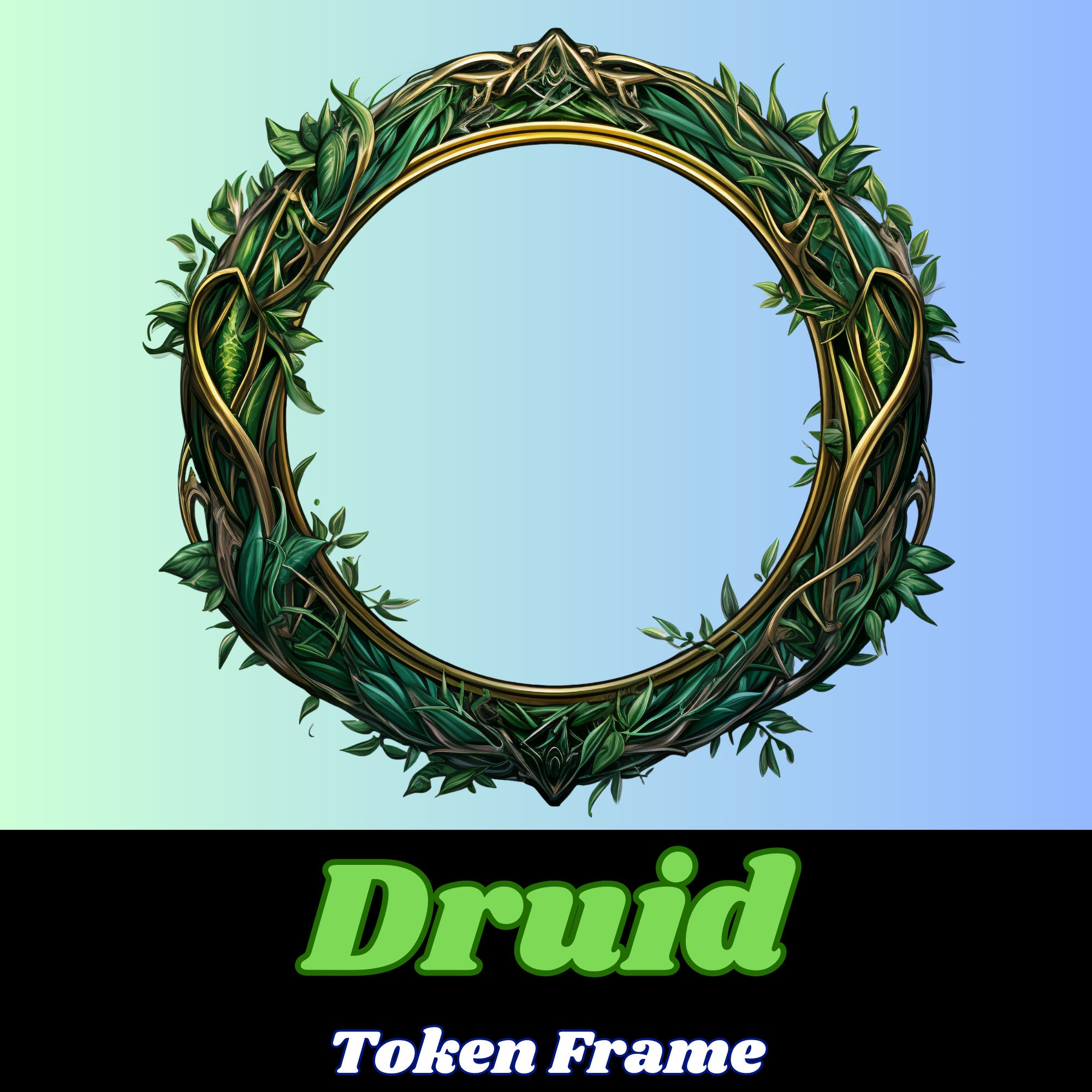 Druid Token Border Frame Dnd | Digital Token for Dnd, Foundry VTT ...
