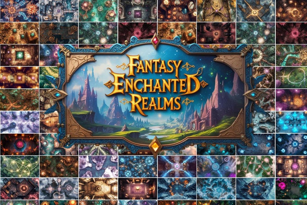 420+ Magical Battle Maps: Digital RPG Maps With Commercial Use Rights ...
