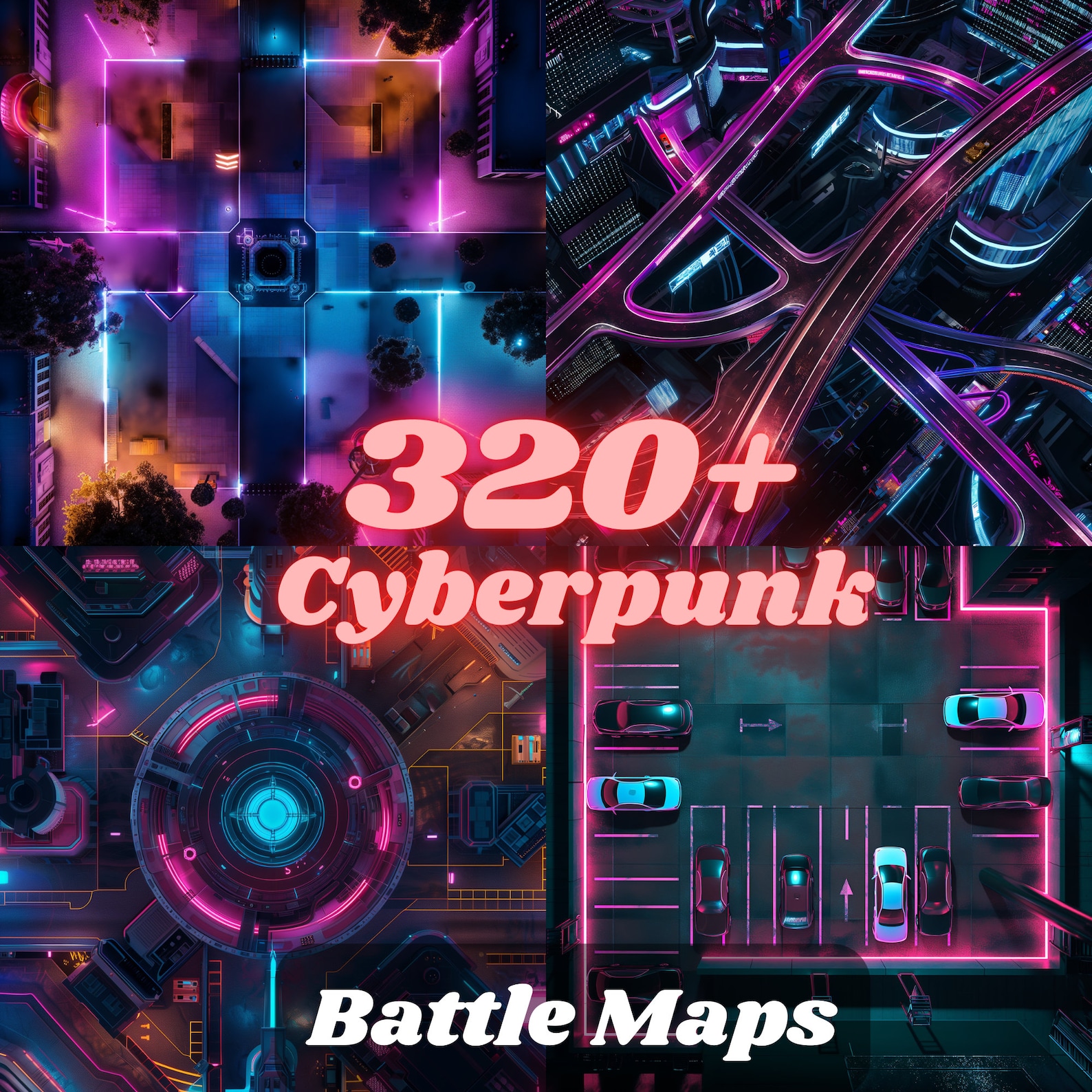 Cyberpunk Battlemaps Bundle for Rpg,maps for Dungeons & Dragons ...