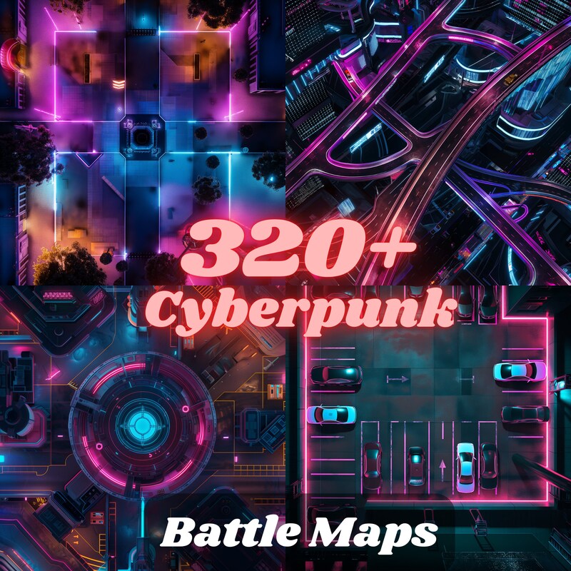 Cyberpunk Battle Map - Etsy