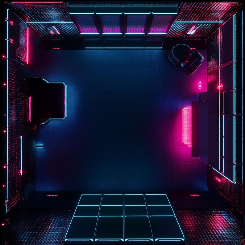 5 Cyberpunk Battlemap Dnd,maps for Dungeons & Dragons,cyberpunk Battle ...