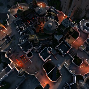 Castle Battlemaps Bundle for Rpg,maps for Dungeons & Dragons,battle Map ...