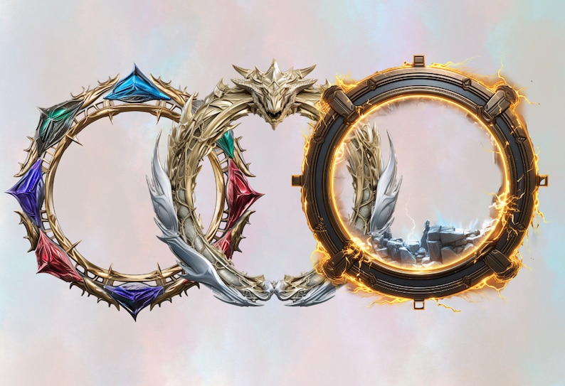 Border Frame Bundle Dnd Token Digital Token for Dnd, Foundry VTT ...