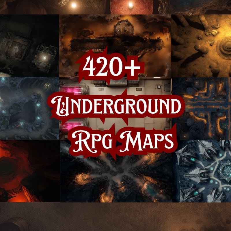 Cave Battle Maps - Etsy