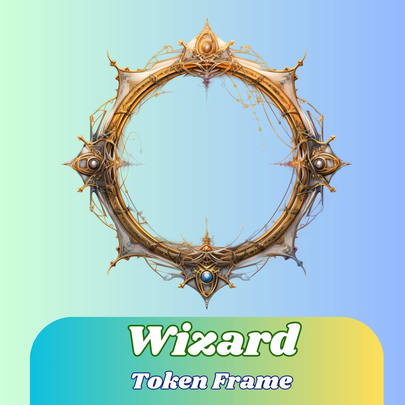 Wizard Token Border Frame Dnd | Digital Token for Dnd, Foundry VTT ...