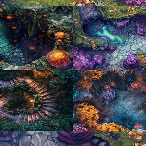 Forest Fantasy Battlemaps for D&d,digital RPG Maps,enchanted Woodland ...