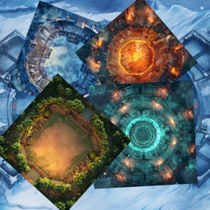 190 Epic Battle Arena Maps Bundle for RPG - Dungeons & Dragons, Dnd ...
