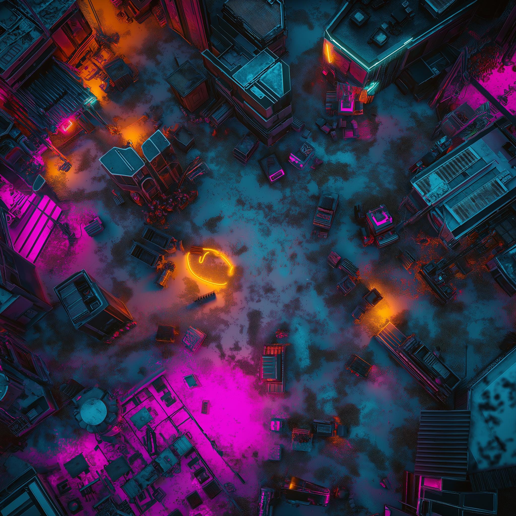 66 Cyberpunk City Battlemap Bundle for Rpg,maps for Dungeons & Dragons ...