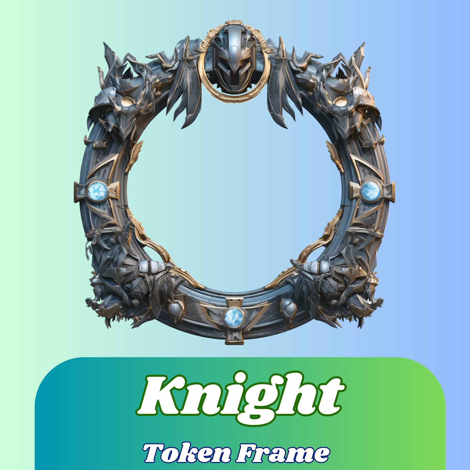 Knight Token Border Frame Dnd | Digital Token for Dnd, Foundry VTT ...
