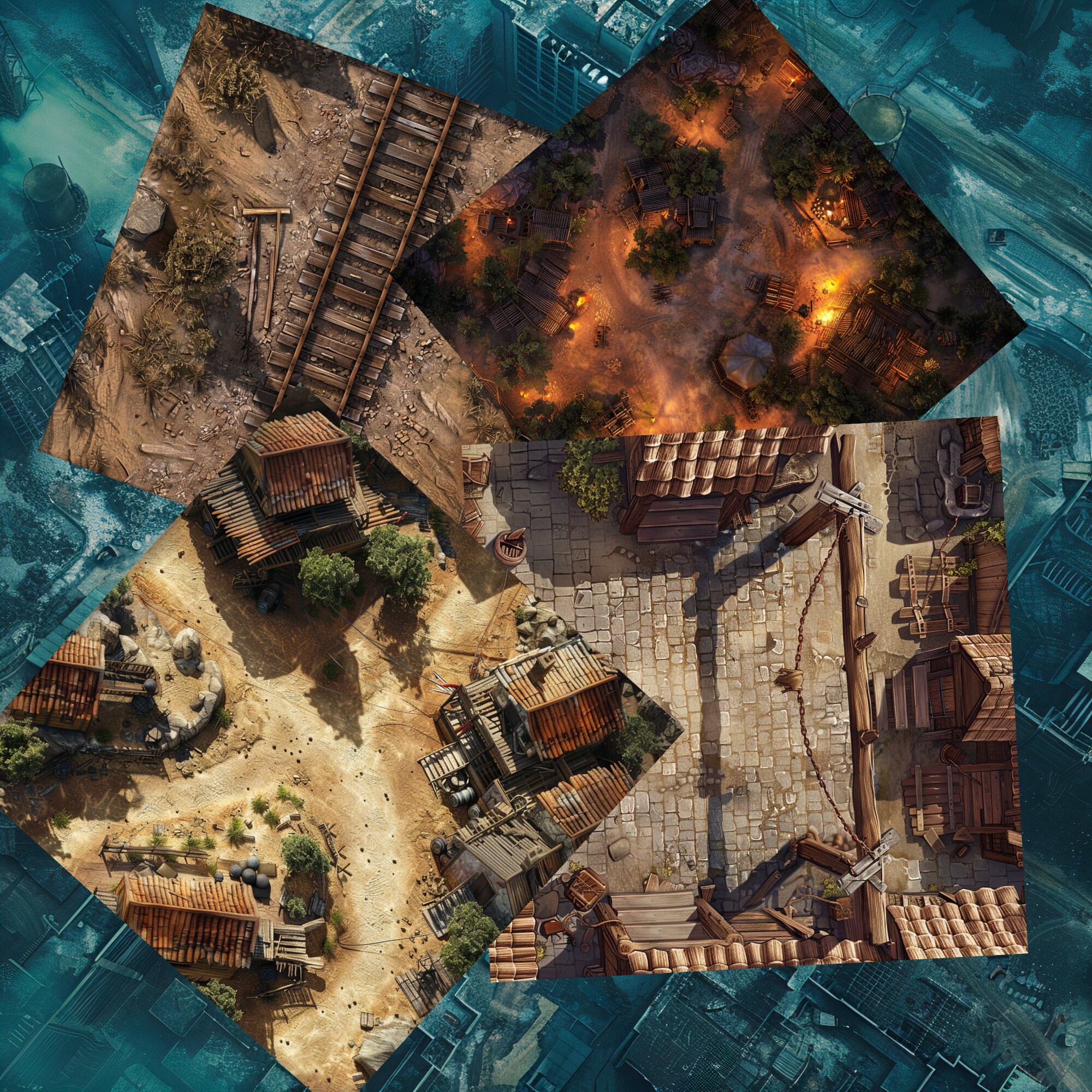 Western Battlemaps Bundle for RPG, Maps for Dungeons & Dragons, Dnd ...