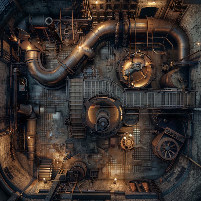 Steampunk Battlemaps Bundle for Rpg,maps for Dungeons & Dragons,dnd ...