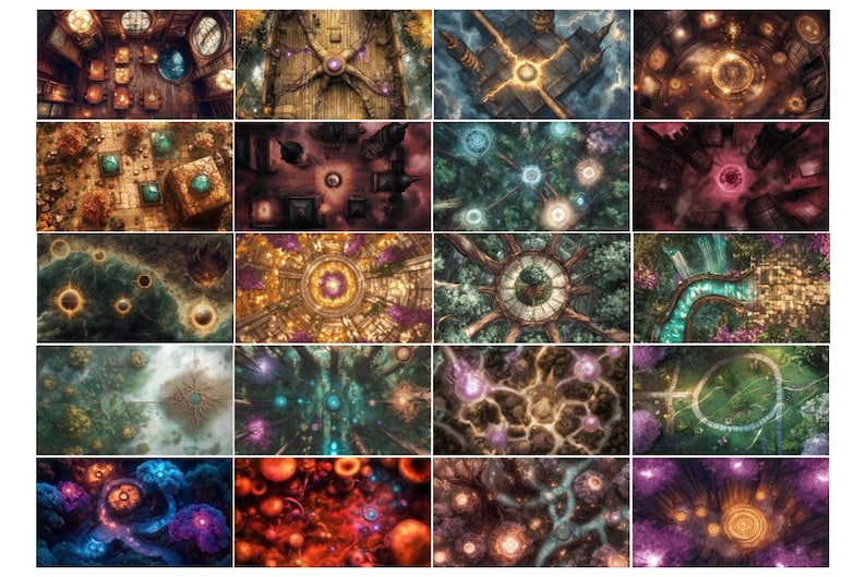 420+ Magical Battle Maps: Digital RPG Maps With Commercial Use Rights ...